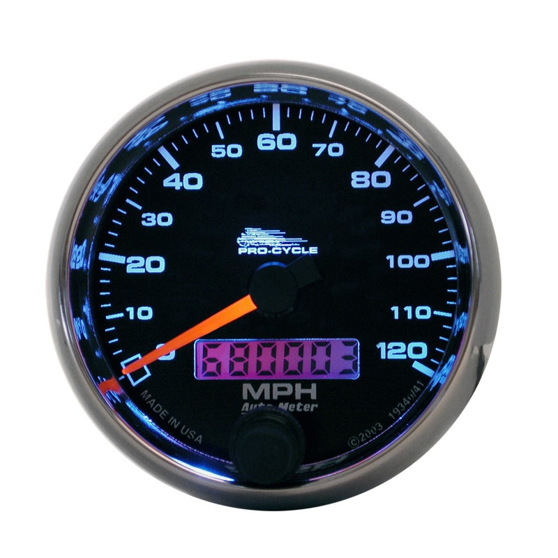 Autometer Pro-Cycle Gauge Speedo 2 5/8in 120 Mph Elec Black – FI Performance