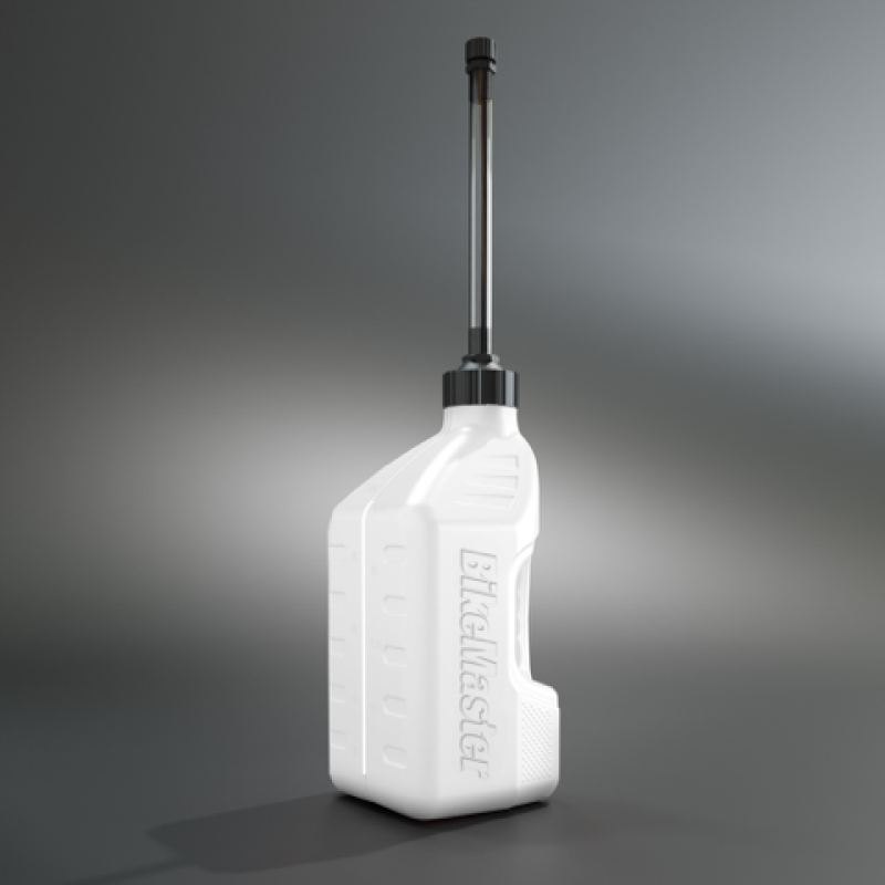 BikeMaster 2.5 Gallon White Jug Black Cap w/ Auto Shut Off Hose – FI ...