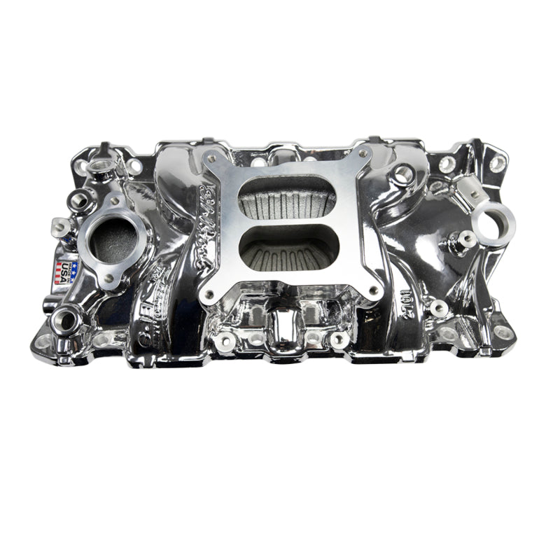Edelbrock SBC Performer EPS Manifold - Chrome Plasma Coated – FI ...
