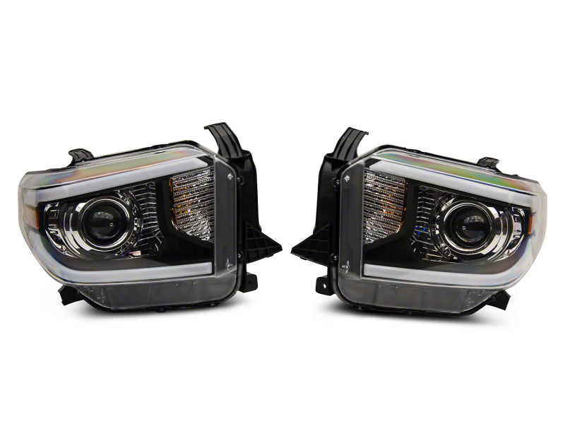 Raxiom 14-21 Toyota Tundra Axial Projector Headlights w/ SEQL LED Bar ...
