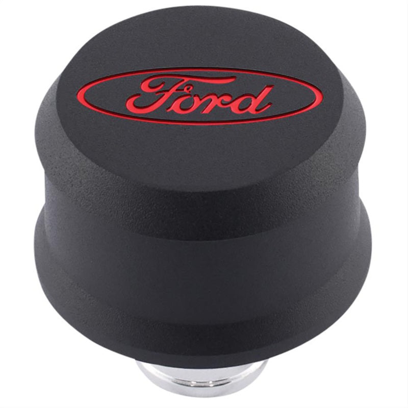 Ford Racing Slant Edge Breather - Black/Red – FI Performance