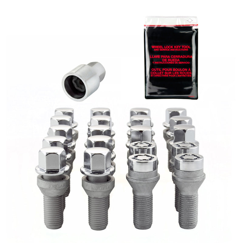 McGard 5 Lug Hex Install Kit w/Locks (Cone Seat Bolt) M14X1.5 / 17mm H ...
