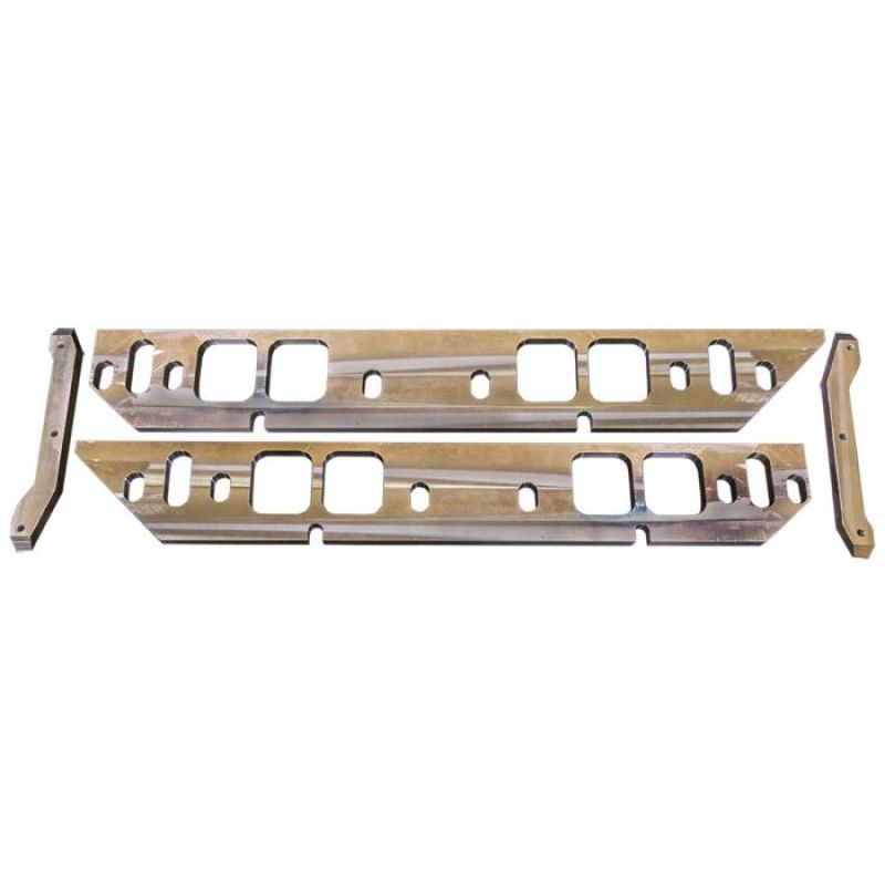 Moroso GM BBC Oval Port Intake Manifold Spacers - Machined Aluminum ...