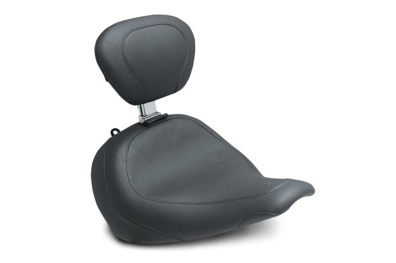 Mustang 18-21 Harley Fat Boy Wide Tripper Solo Seat w/Driver Backrest ...