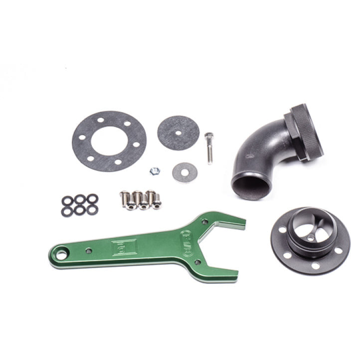 Radium Remote Mount Fill Neck - 24AN Elbow - 1.5in Barb – FI Performance