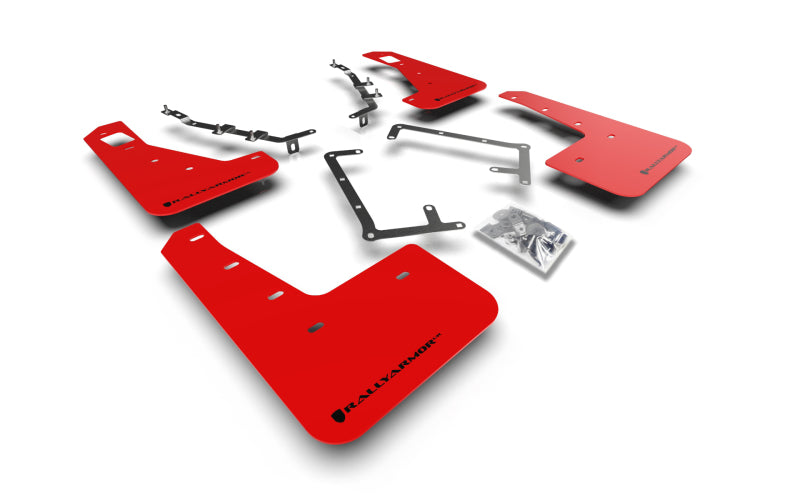 Rally Armor 09-11 Ford Focus MK2 RS Red UR Mud Flap Black Logo – FI ...